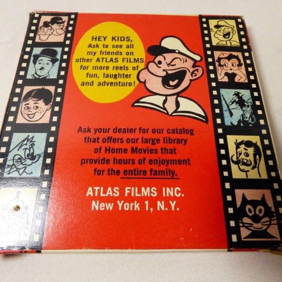 Other | Vintage Featurette Popeye In Lifeguard Atlas 8mm Kids Reel Film ...